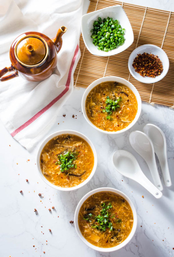 Restaurant Style Hot and Sour Soup - Wok & Skillet