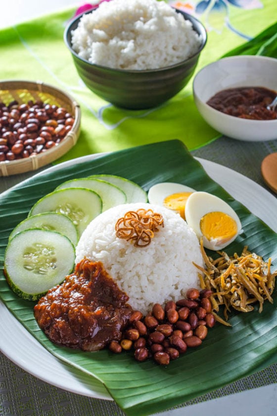 How to Make Malaysian Nasi Lemak (Coconut Rice with Sambal)