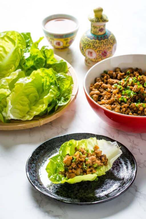 Pork Yuk Sung (Chinese Lettuce Wraps) - Wok & Skillet