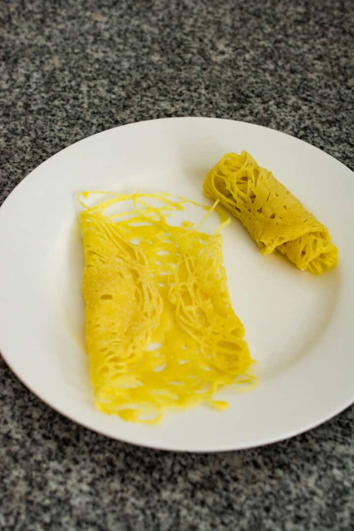 How to Make Malaysian Roti Jala (Lace Pancakes | Net Crepes)