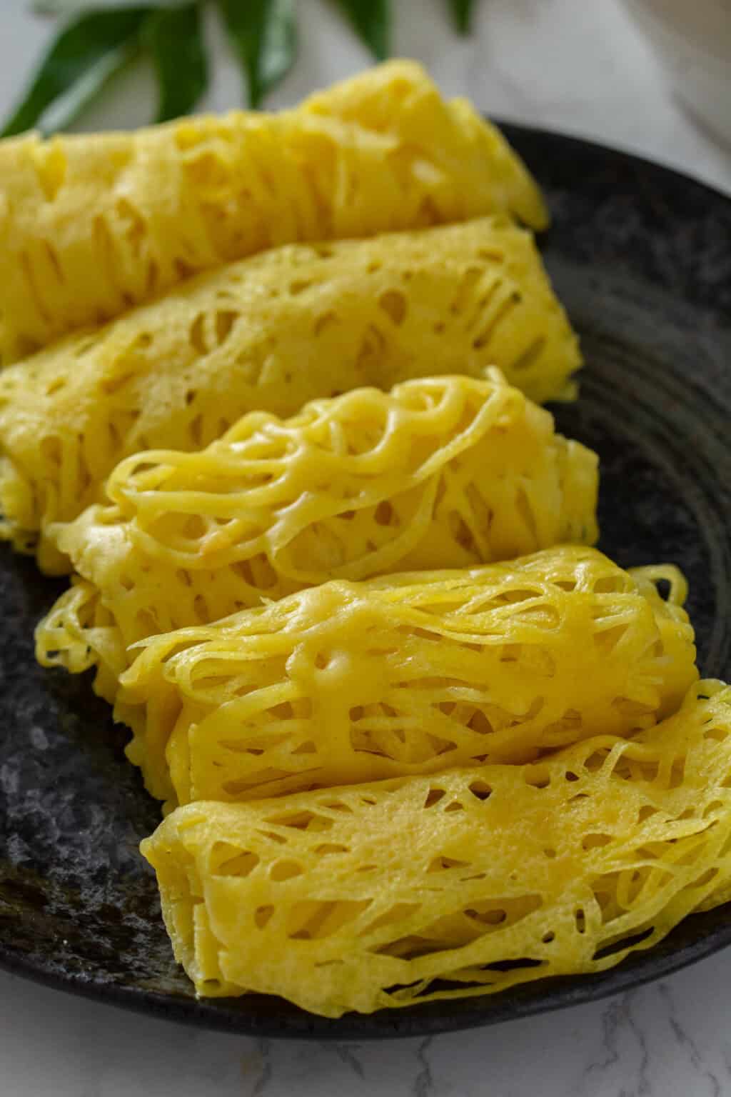 How to Make Malaysian Roti Jala (Lace Pancakes | Net Crepes)